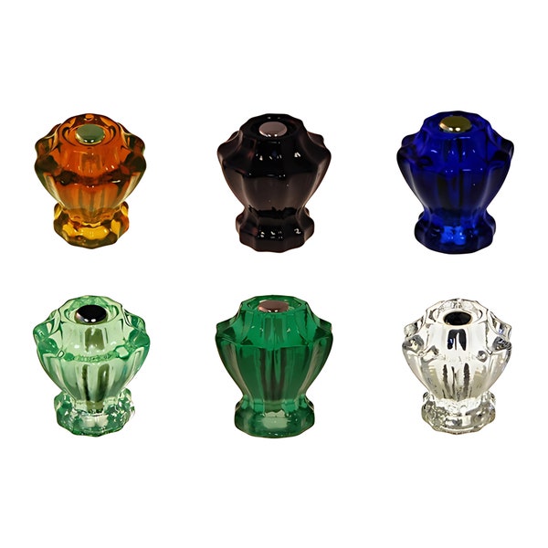 Depression Glass Cabinet Knobs - Etsy