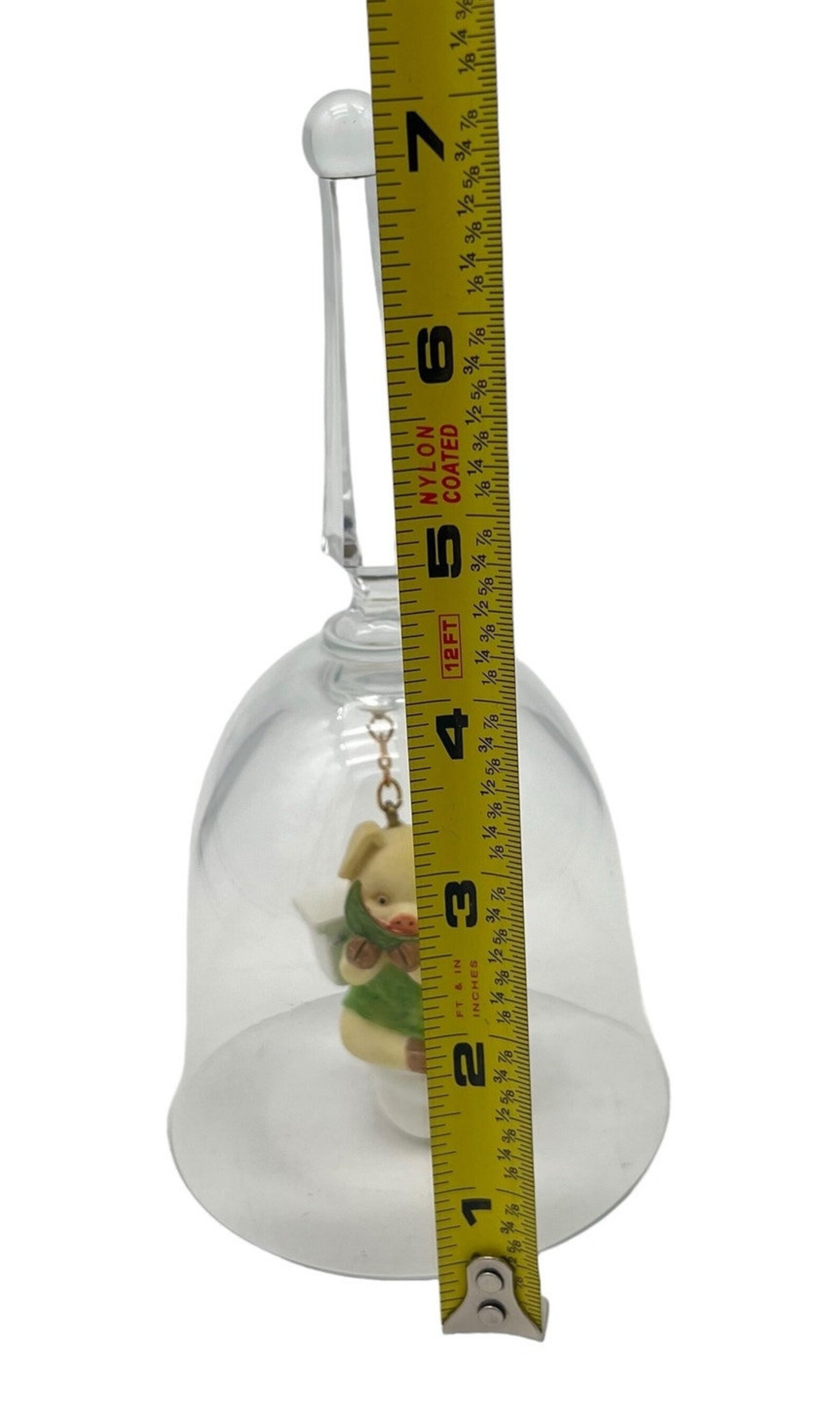Glass Bathroom Bell Pig Clapper Farmhouse Toilet Potty Room on Duty ...