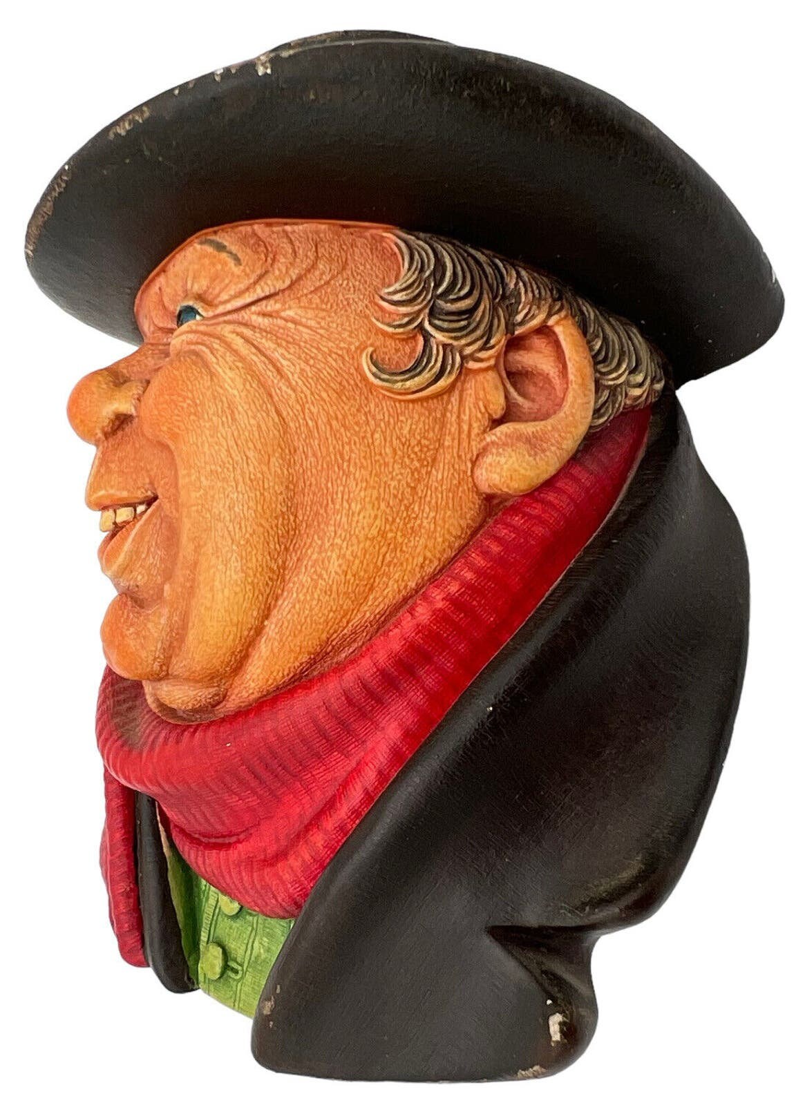 VTG Bossons Tony Weller 3D English Chalkware Wall Mount Figure 1964 ...