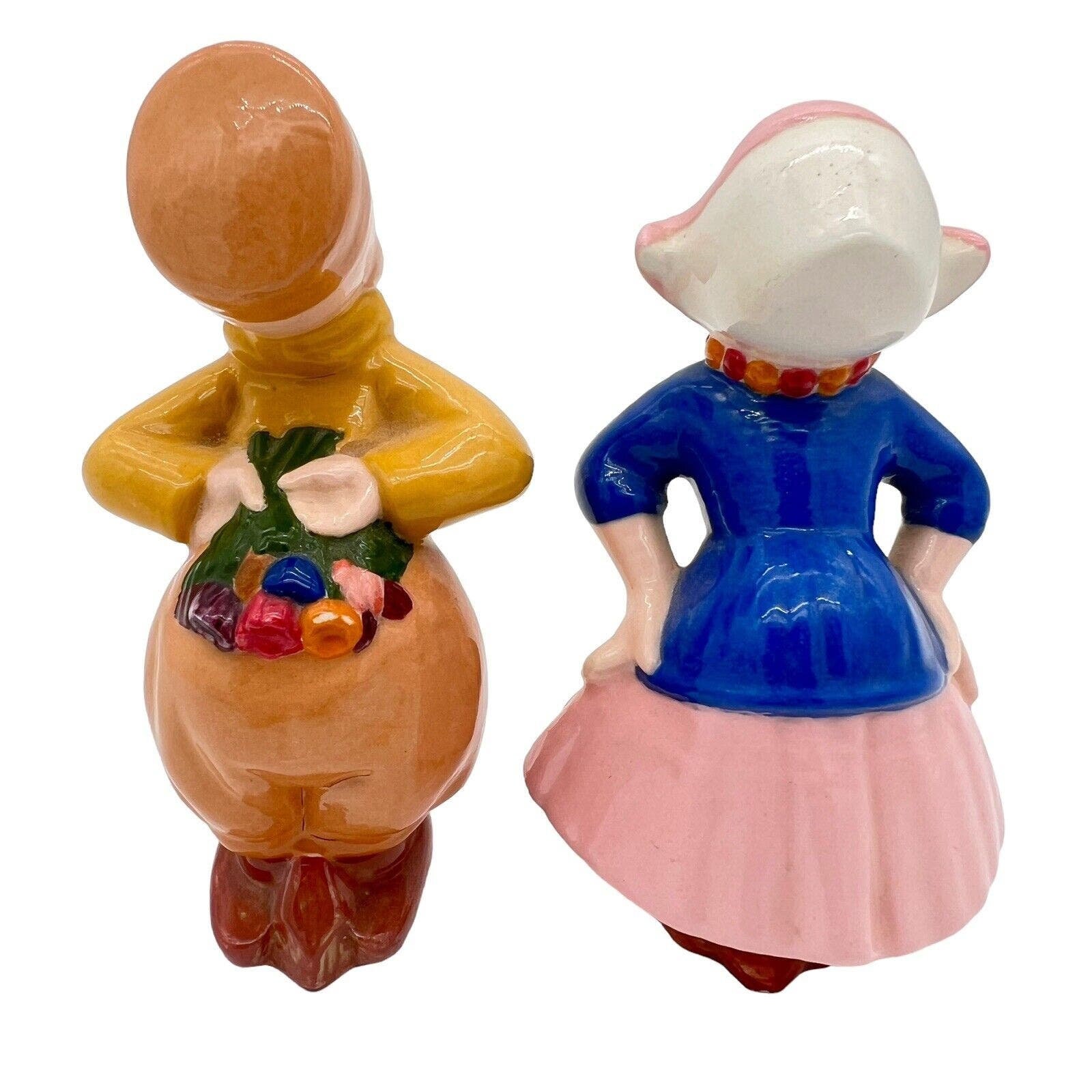 VTG 1962 Kissing Dutch Boy and Girl Marked Poellot 4.5" Hand Painted ...