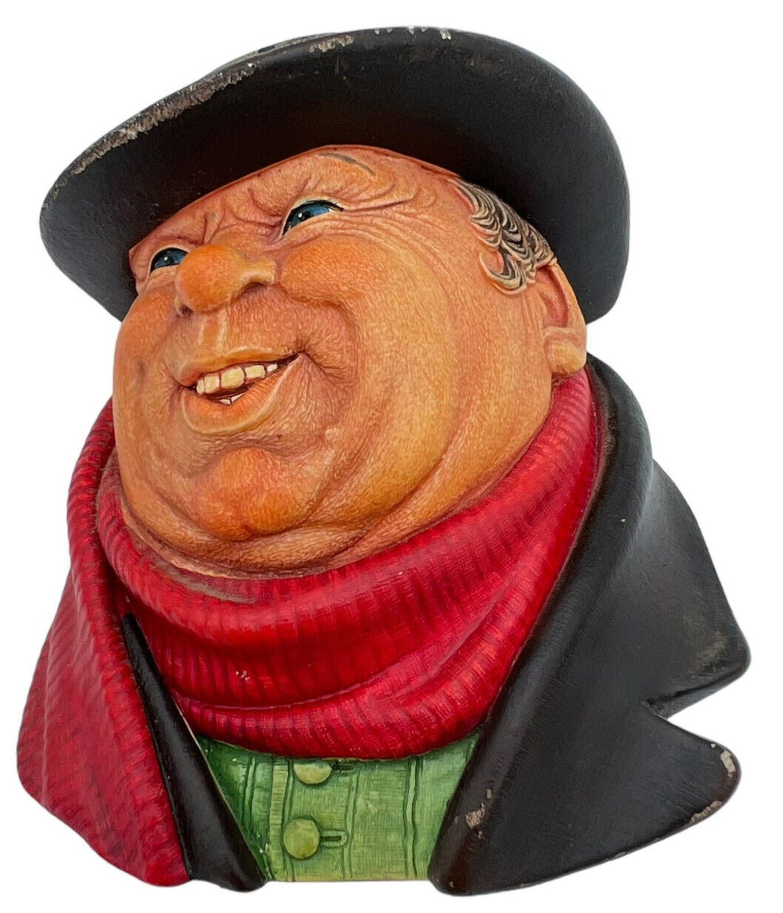 VTG Bossons Tony Weller 3D English Chalkware Wall Mount Figure 1964 ...