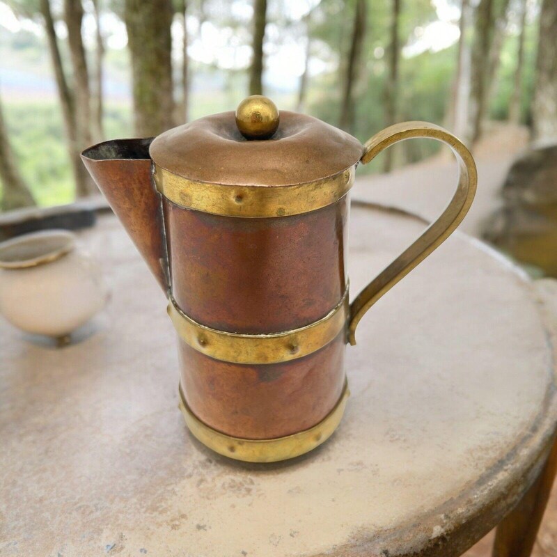 Tall Copper Jug Vintage - Etsy