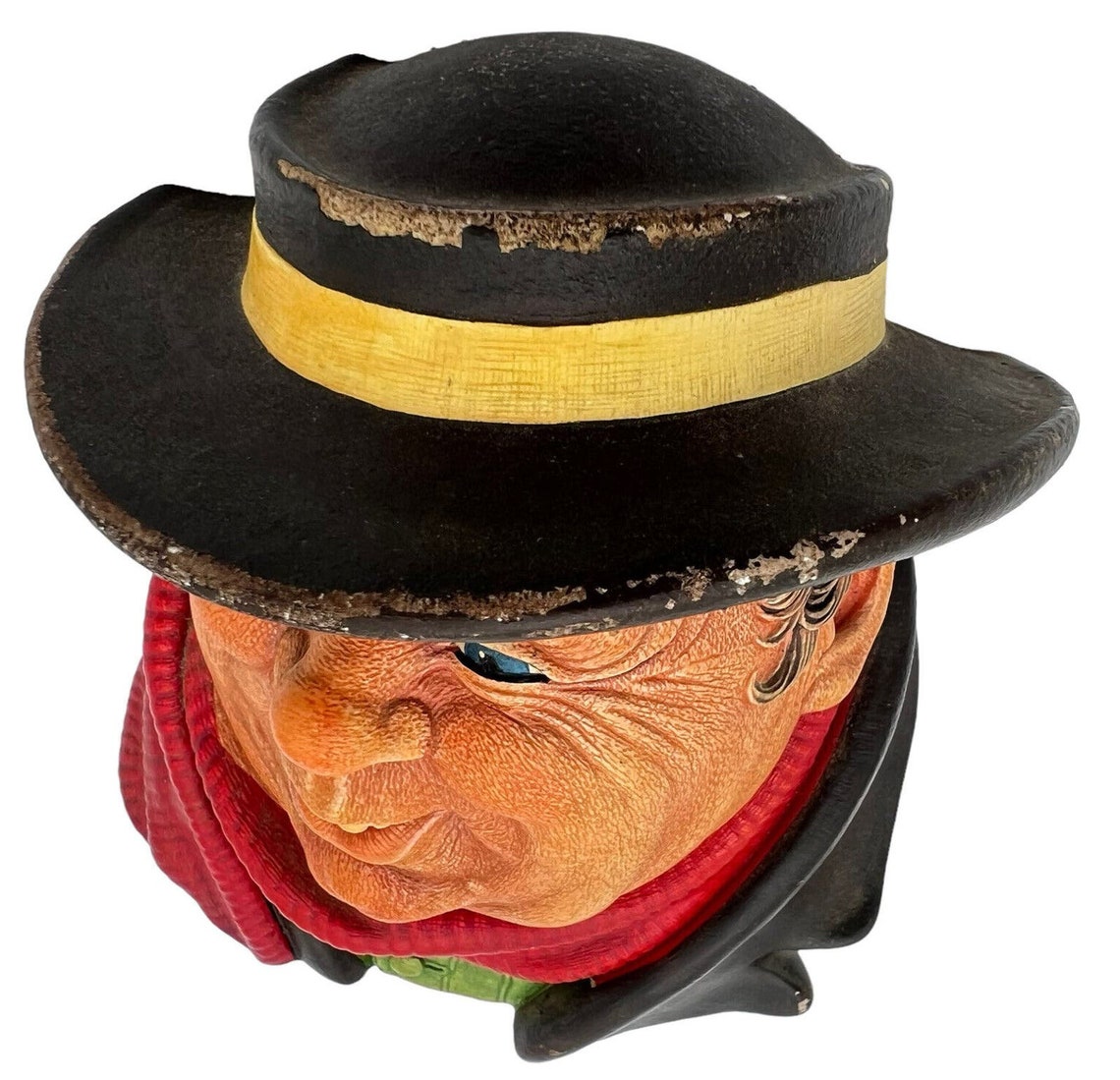 VTG Bossons Tony Weller 3D English Chalkware Wall Mount Figure 1964 ...