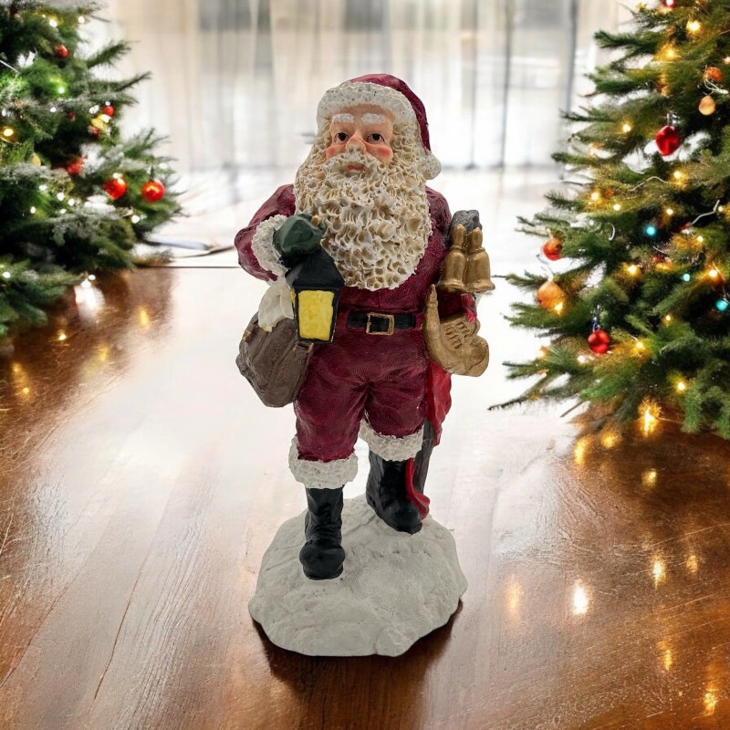 Santa Claus Figurine - Etsy