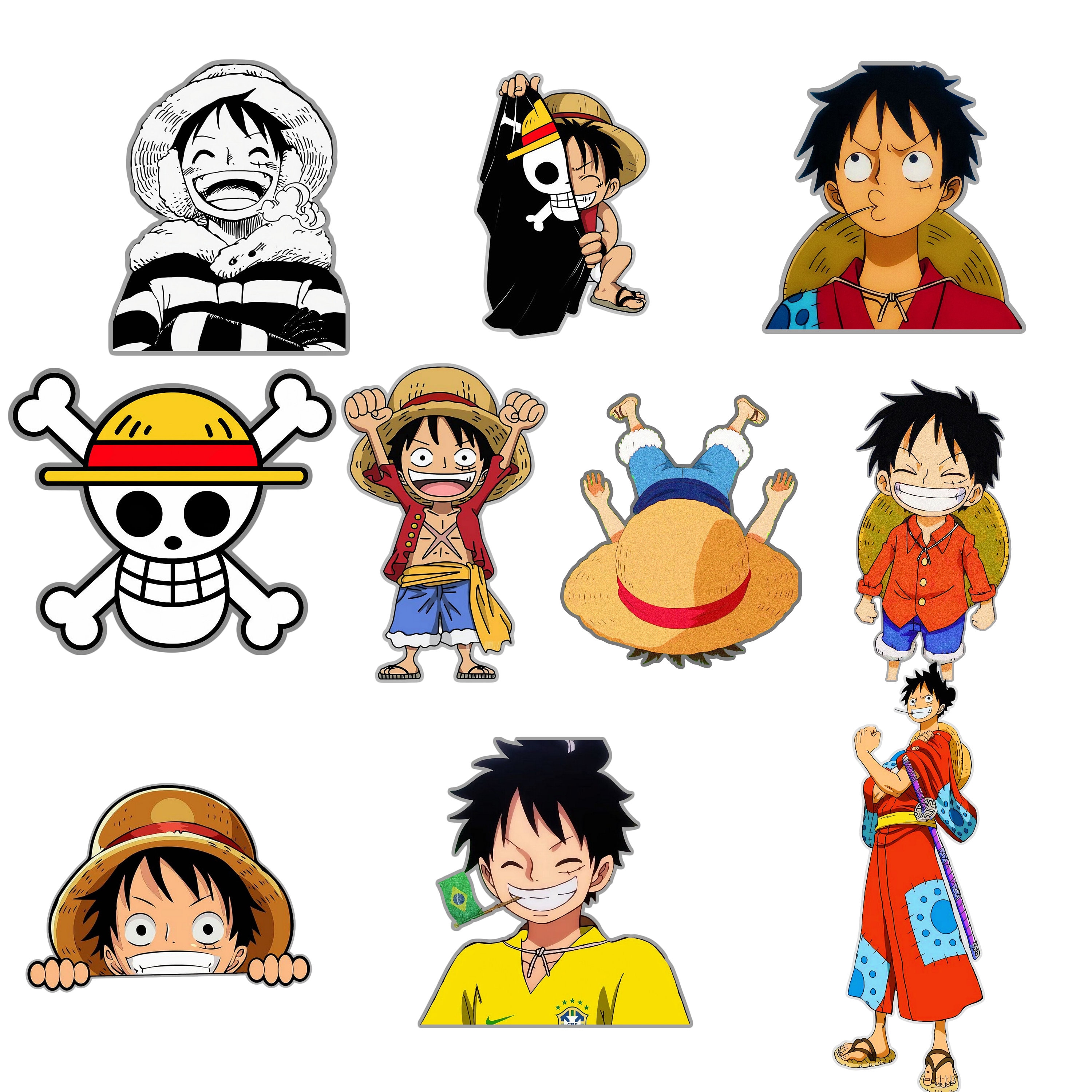 One Piece Stickers, Kawaii Anime Stickers, Luffy One Piece Stickers ...