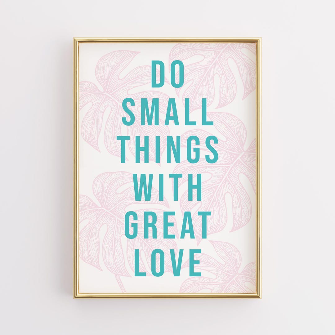 Monstera Leaf Art Print – Inspirational Quote, Modern Home Decor ...