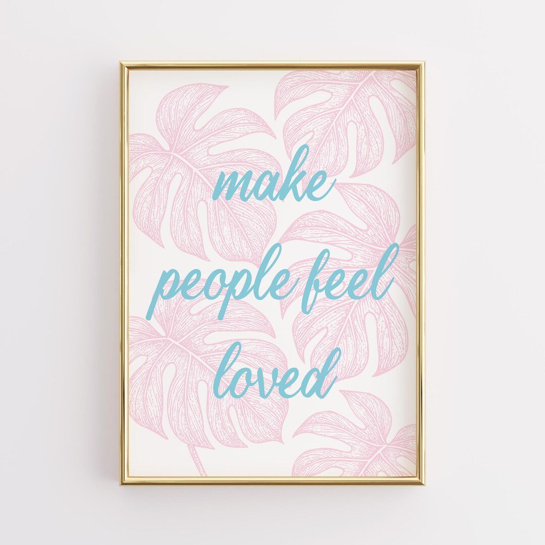 Inspirational Affirmations Poster: Modern Wall Decor | Monstera ...