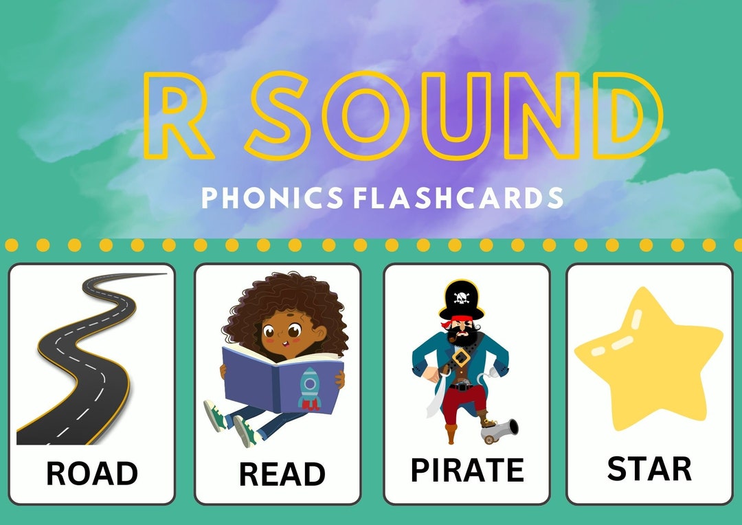 R Sound Phonics Flashcards, Printable, R Sound, Speech Sound Cards - Etsy