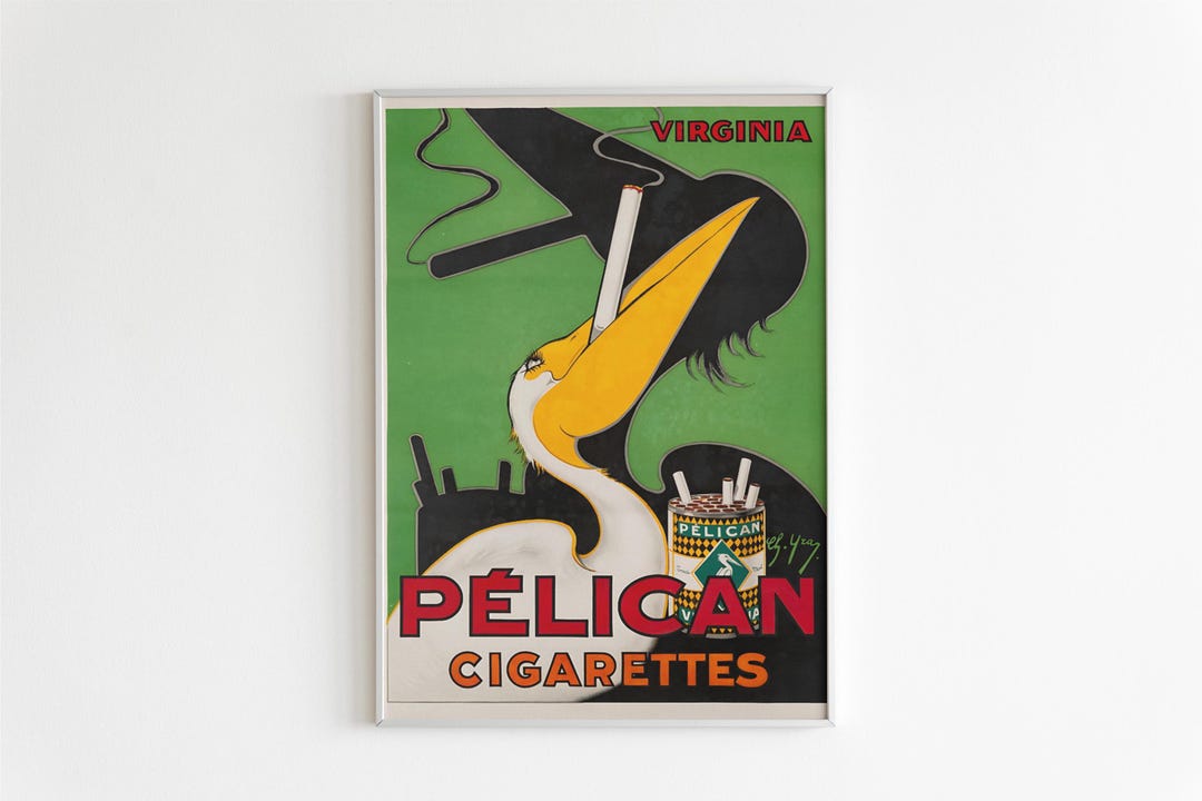 Vintage German Poster, Retro Advertising Wall Art, Da Capo Cigarettes ...