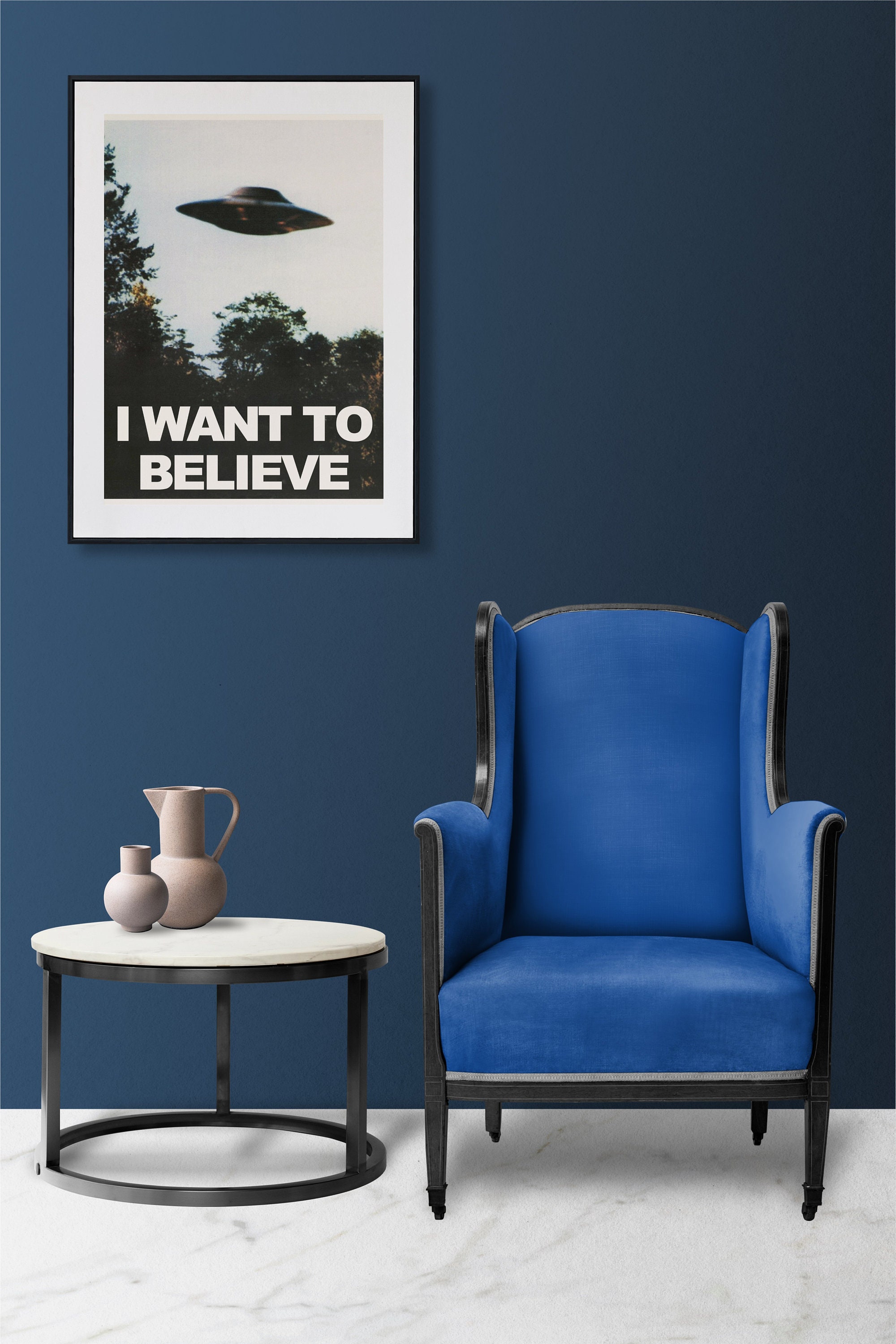 I Want to Believe X-files Poster Print - Vintage Sci-fi Art, UFO ...