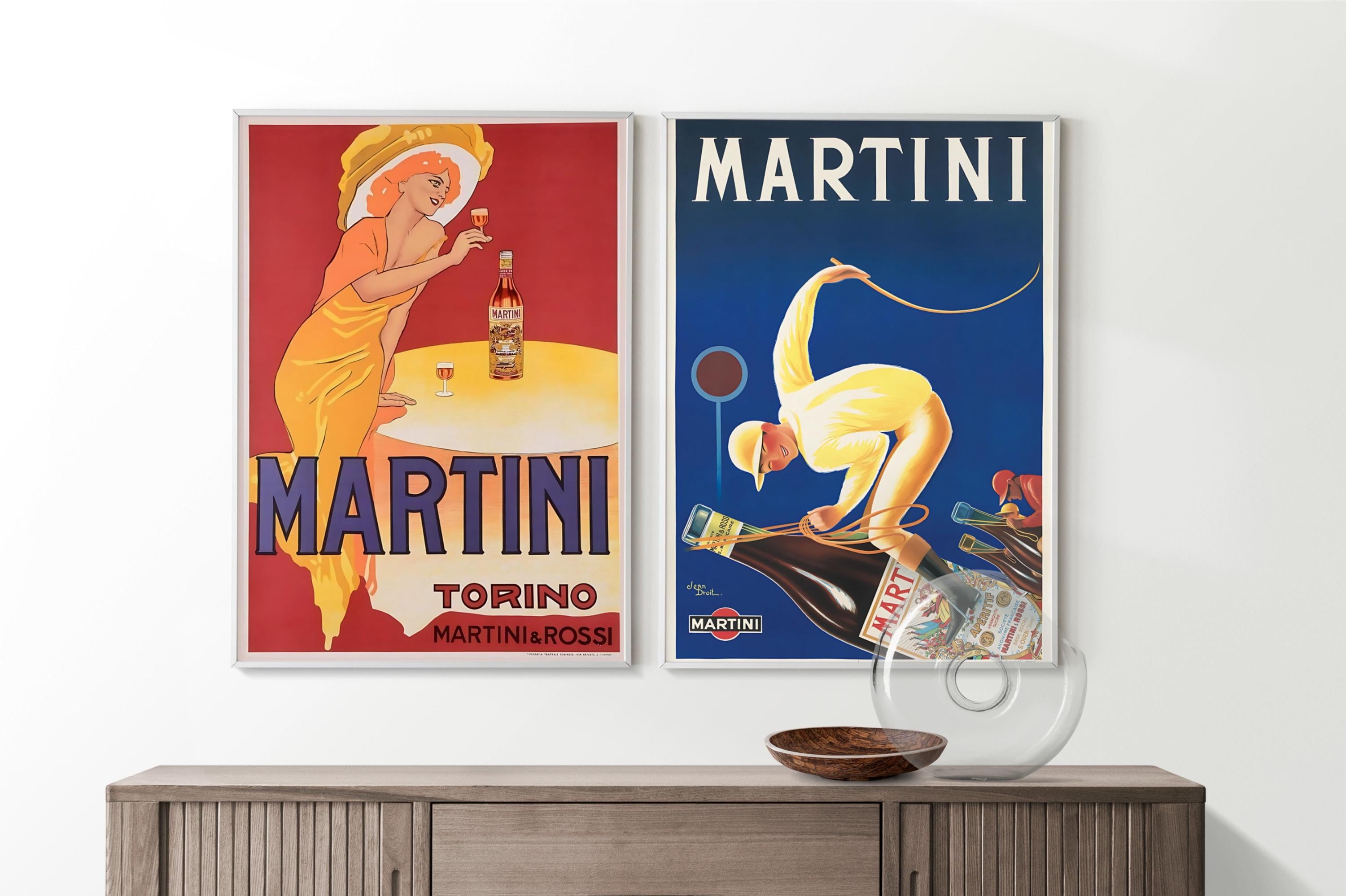 Vintage Martini & Rossi Poster Wall Art - Printable Italian Liquor ...