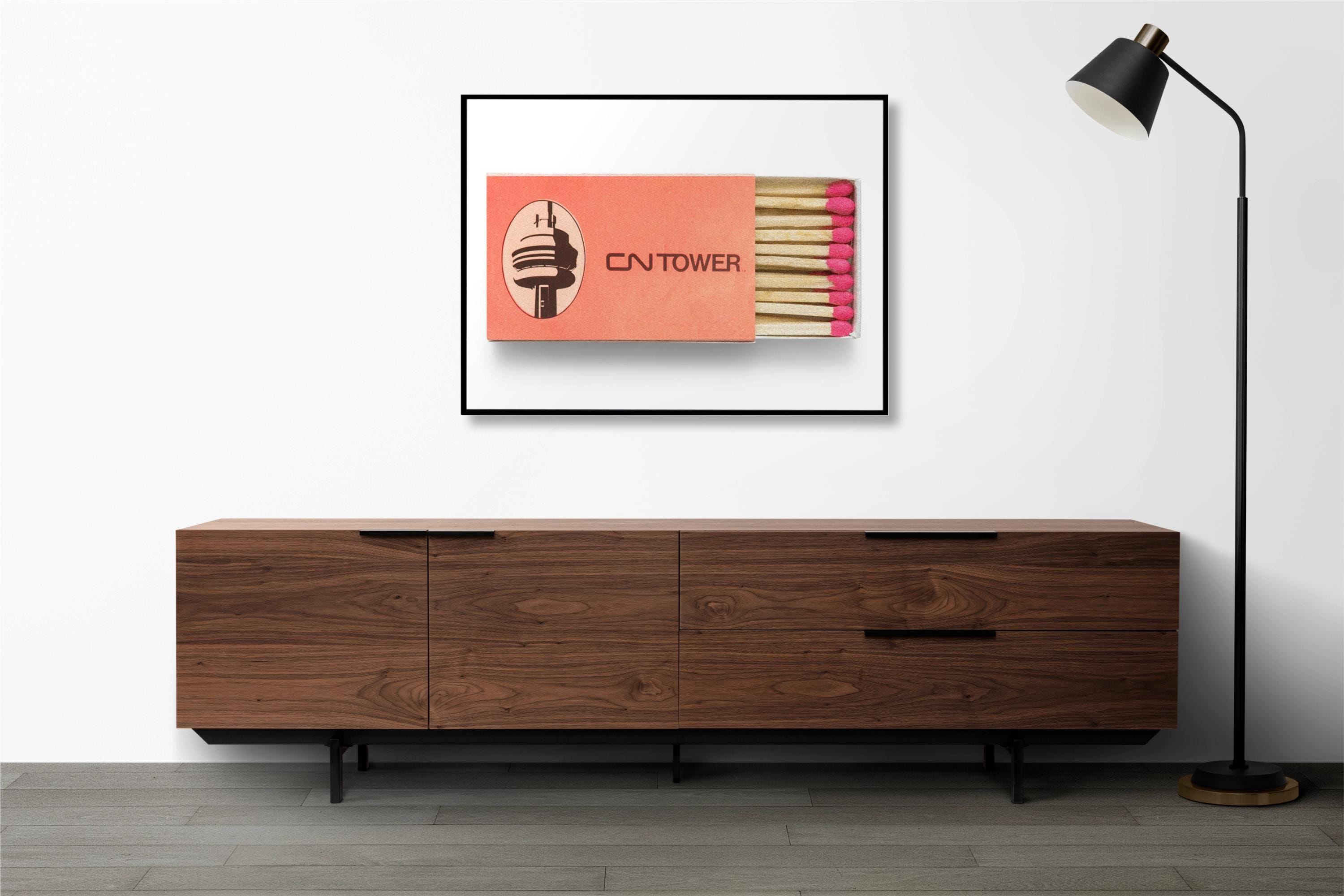 CN Tower Vintage Matchbox Wall Art, Home Decor Digital Prints, Retro ...