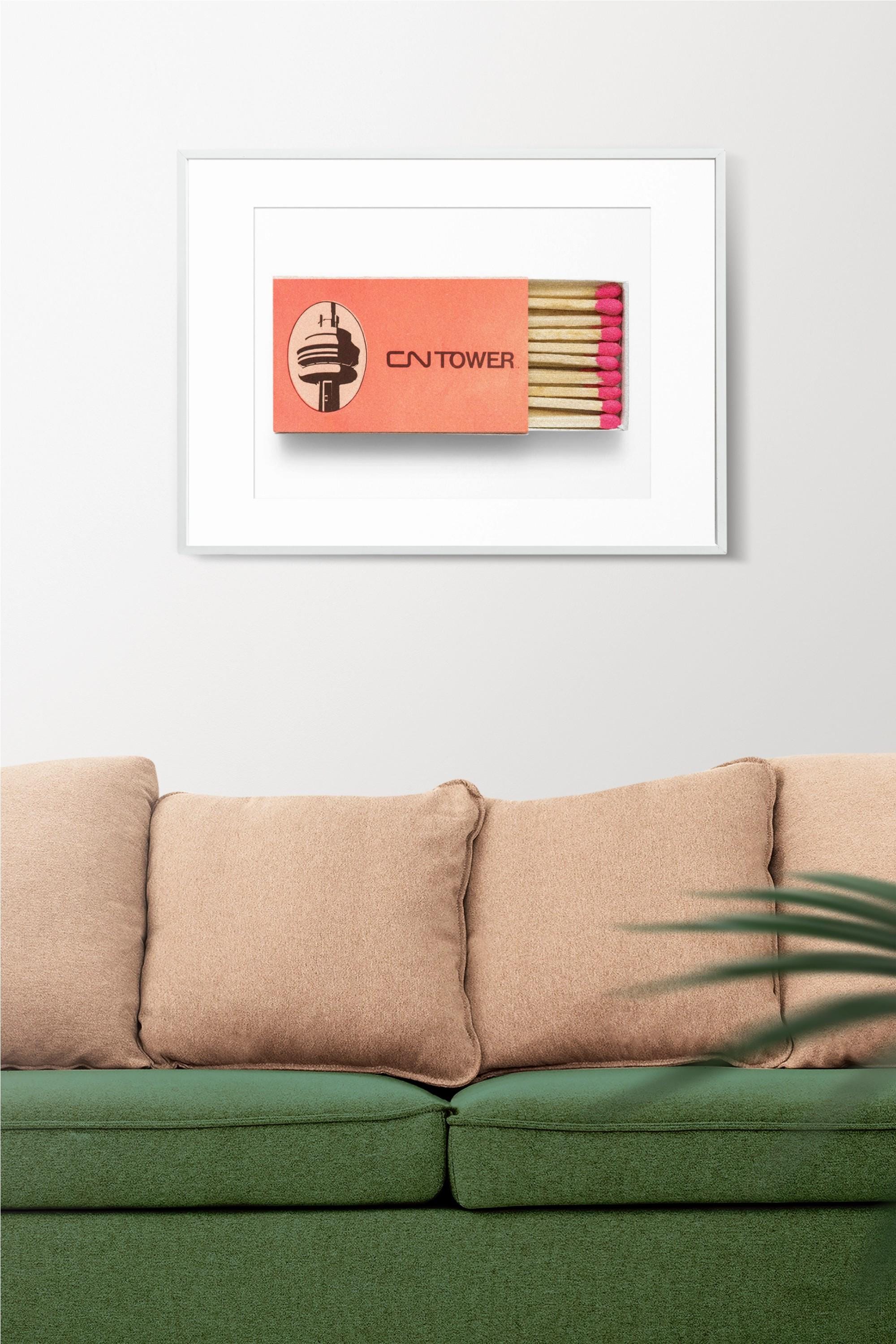 CN Tower Vintage Matchbox Wall Art, Home Decor Digital Prints, Retro ...