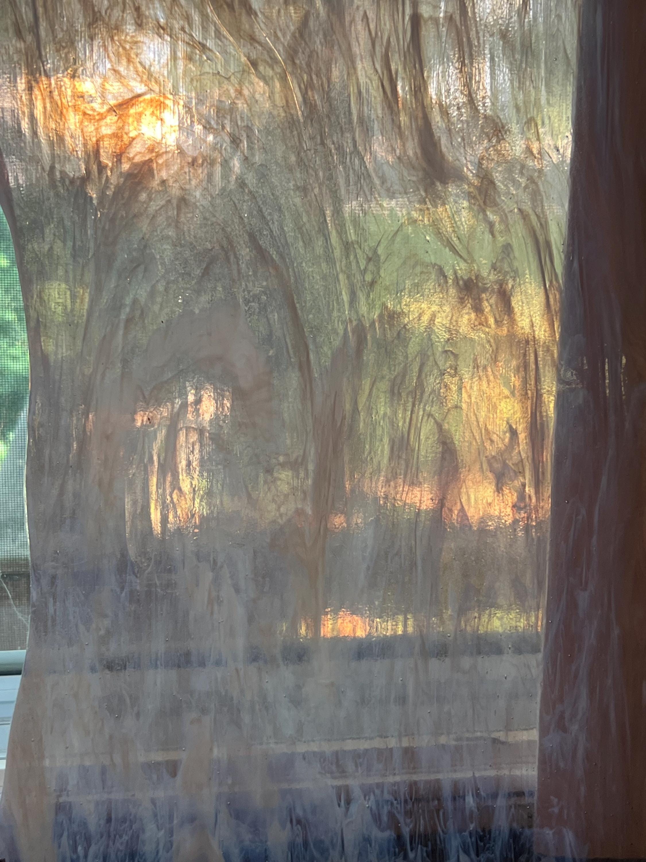 Pale Purple and White Wispy Spectrum Stained Glass Sheet Panel - Etsy