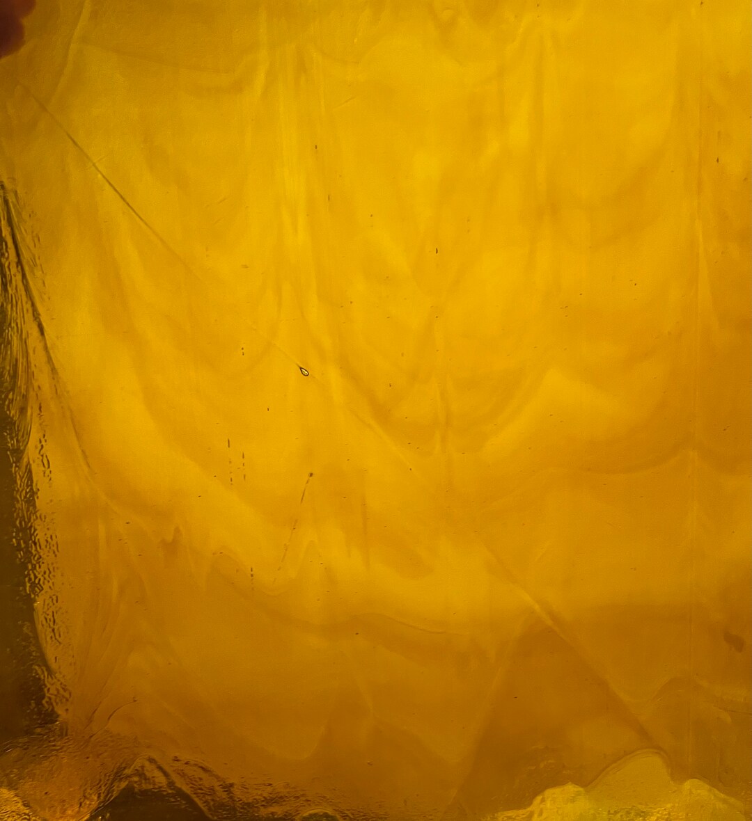 Medium Amber Wispy Transparent Stained Glass Sheet Panel - Etsy