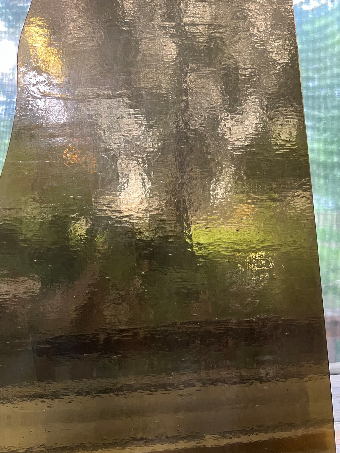 Kokomo Light Olive Green Transparent Stained Glass Sheet Panel - Etsy