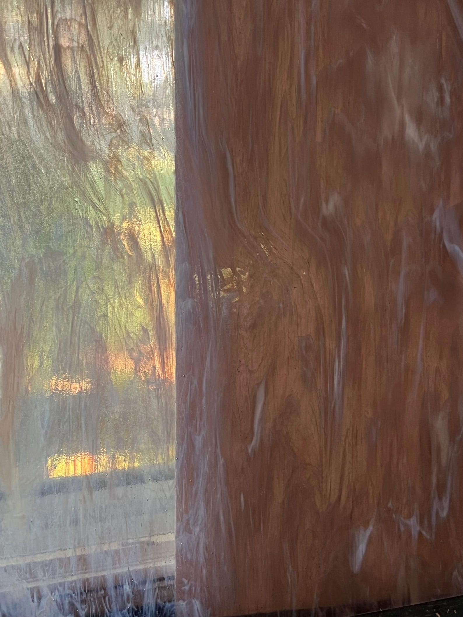 Pale Purple and White Wispy Spectrum Stained Glass Sheet Panel - Etsy