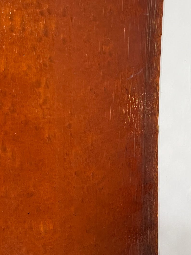 Orange Seedy Transparent Spectrum Stained Glass Sheet Panel - Etsy