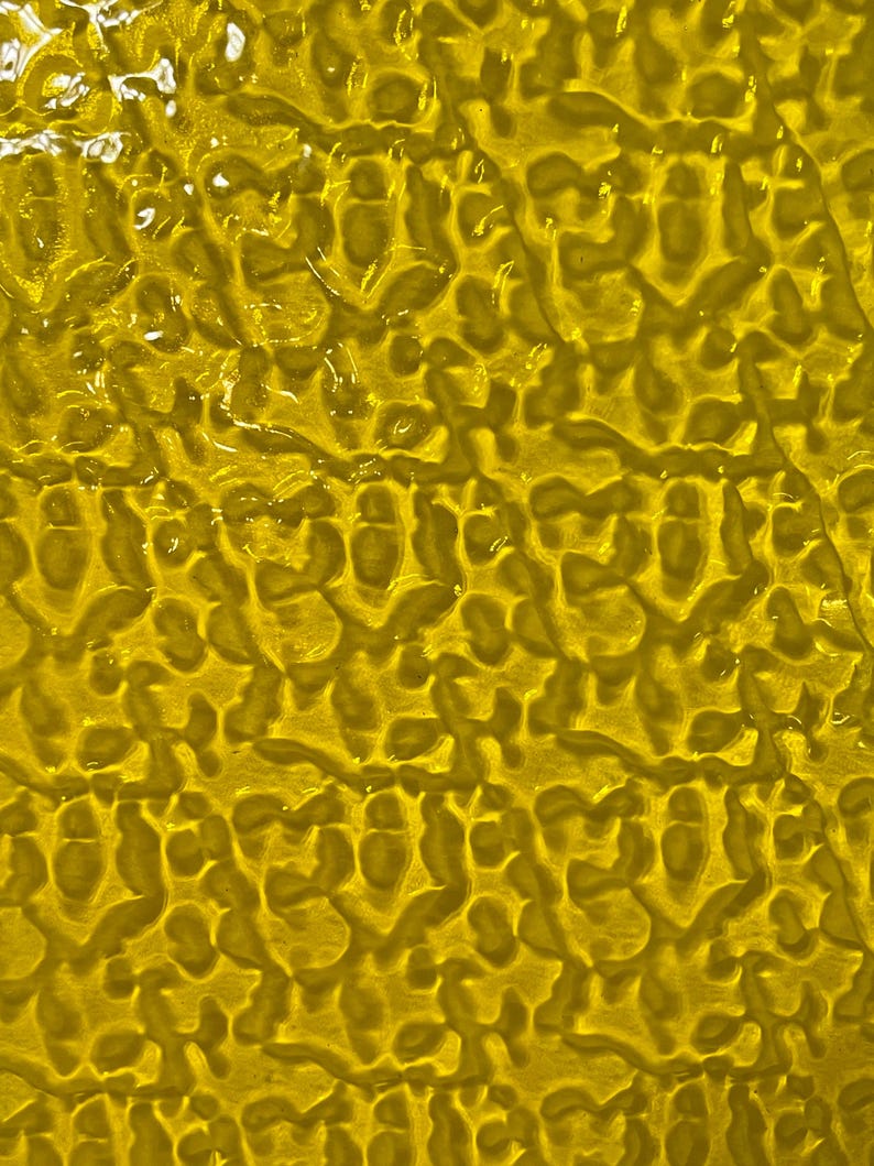 Yellow Flemish Wissmach Stained Glass Sheet Panel - Etsy