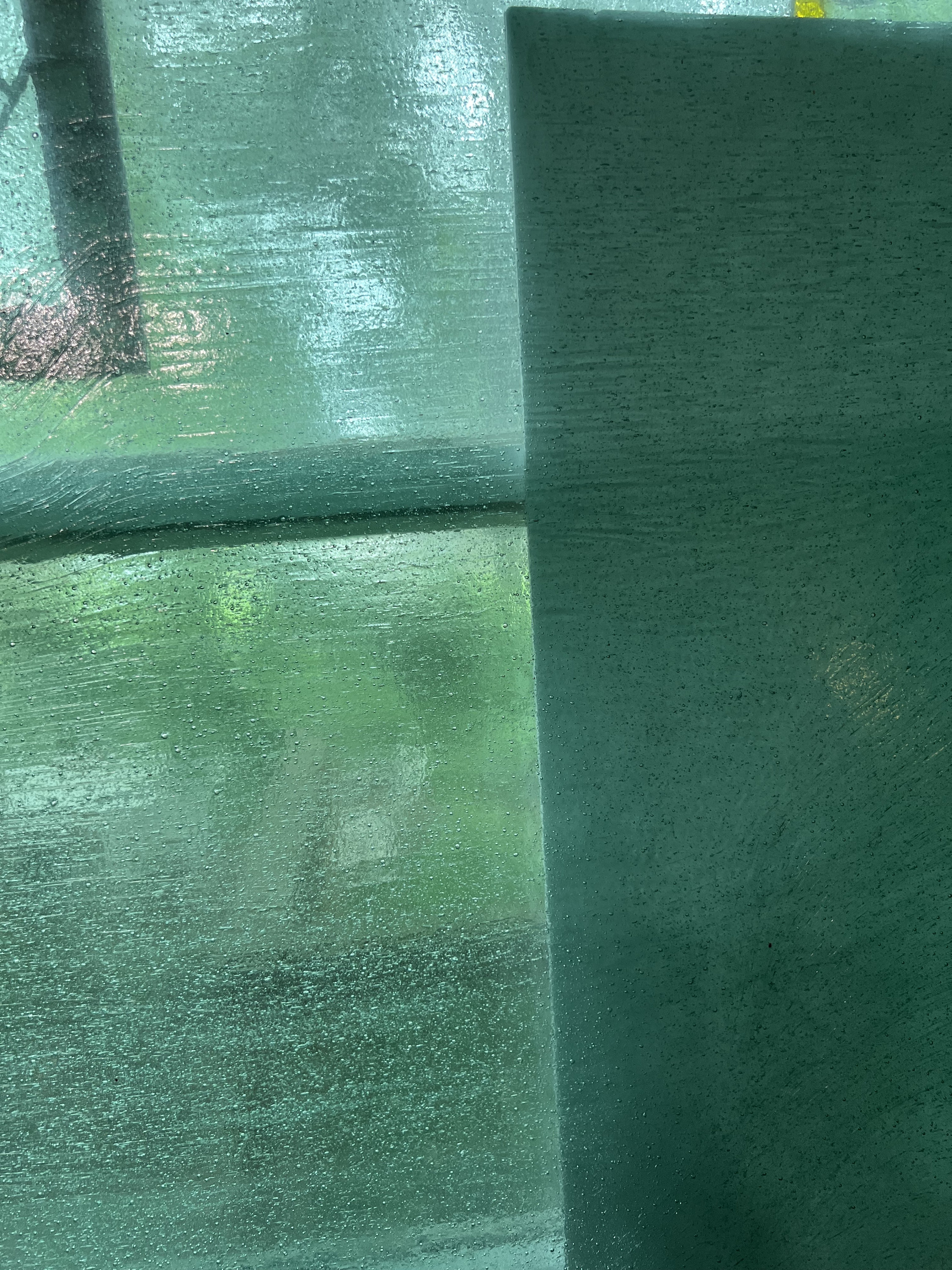 Kokomo Sea Blue Green Seedy Stained Glass Sheet Panel - Etsy