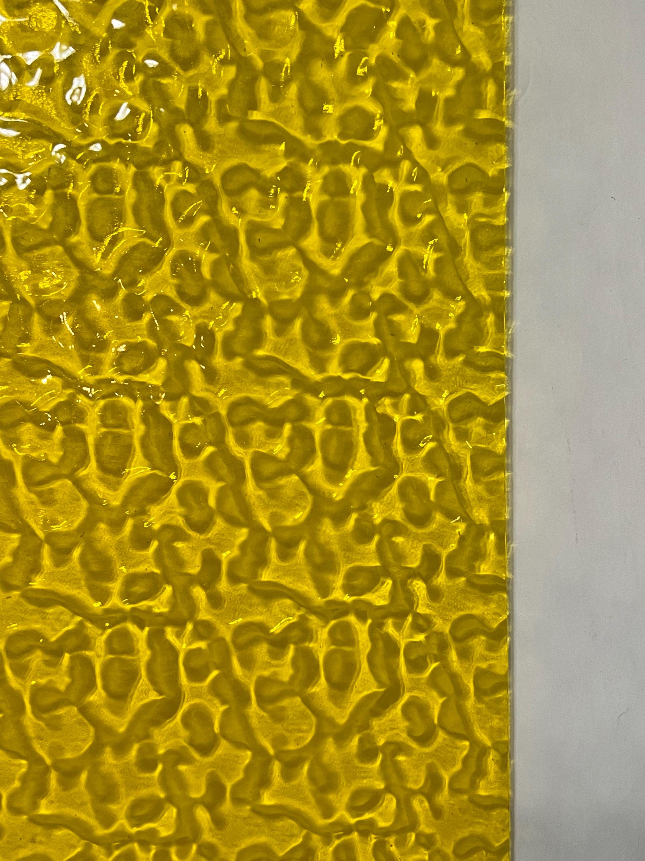 Yellow Flemish Wissmach Stained Glass Sheet Panel - Etsy