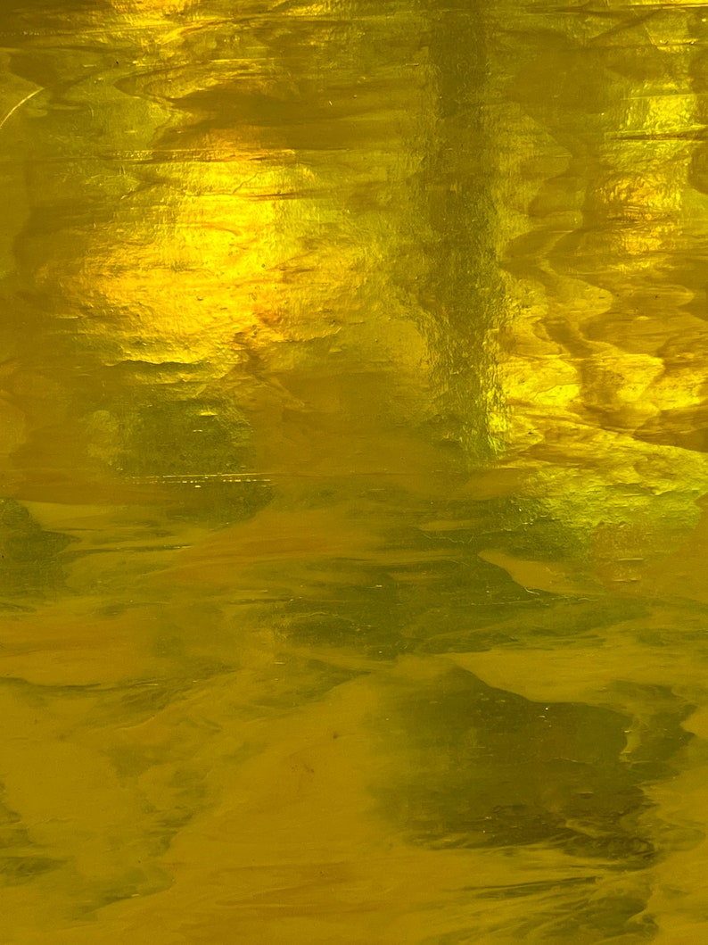 Spectrum Bright Yellow Wispy Stained Glass Sheet Panel - Etsy