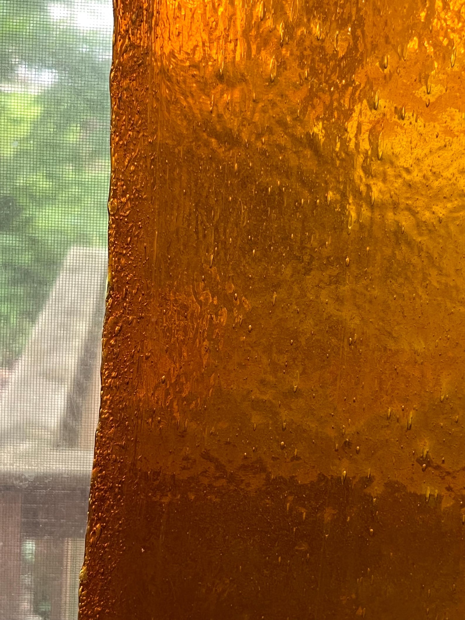 Orange Seedy Transparent Spectrum Stained Glass Sheet Panel - Etsy