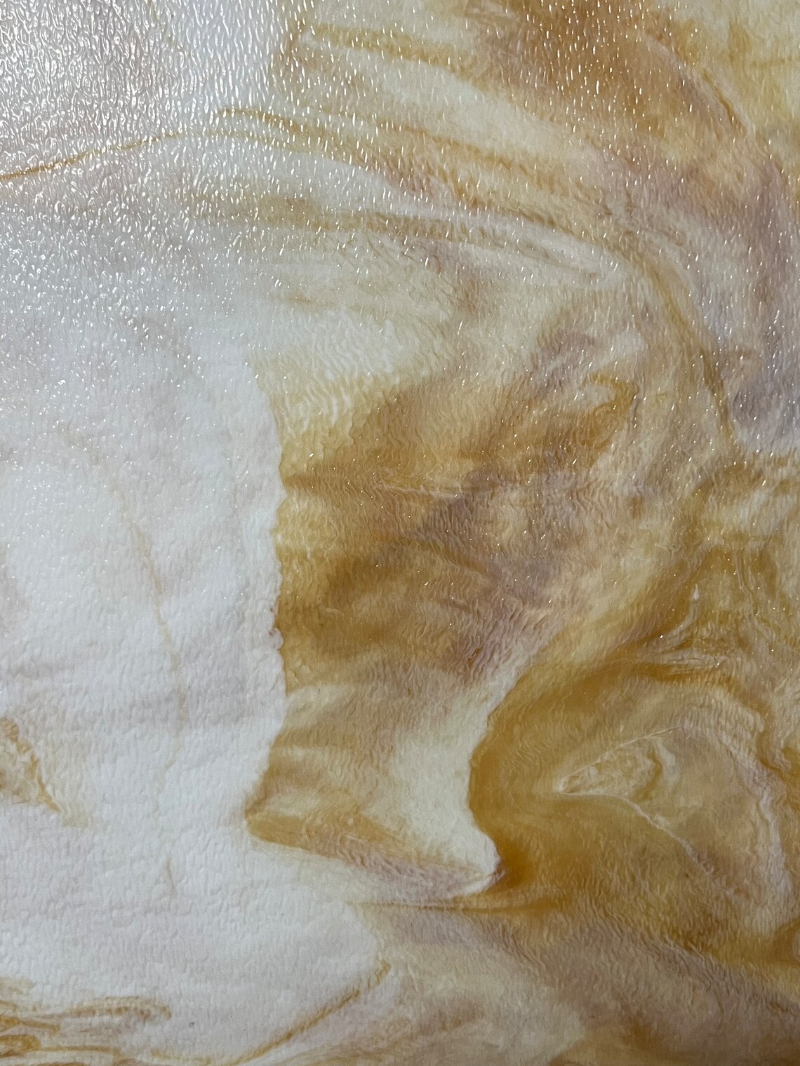 White and Medium Amber Granite Opalescent Stained Glass Sheet Panel - Etsy