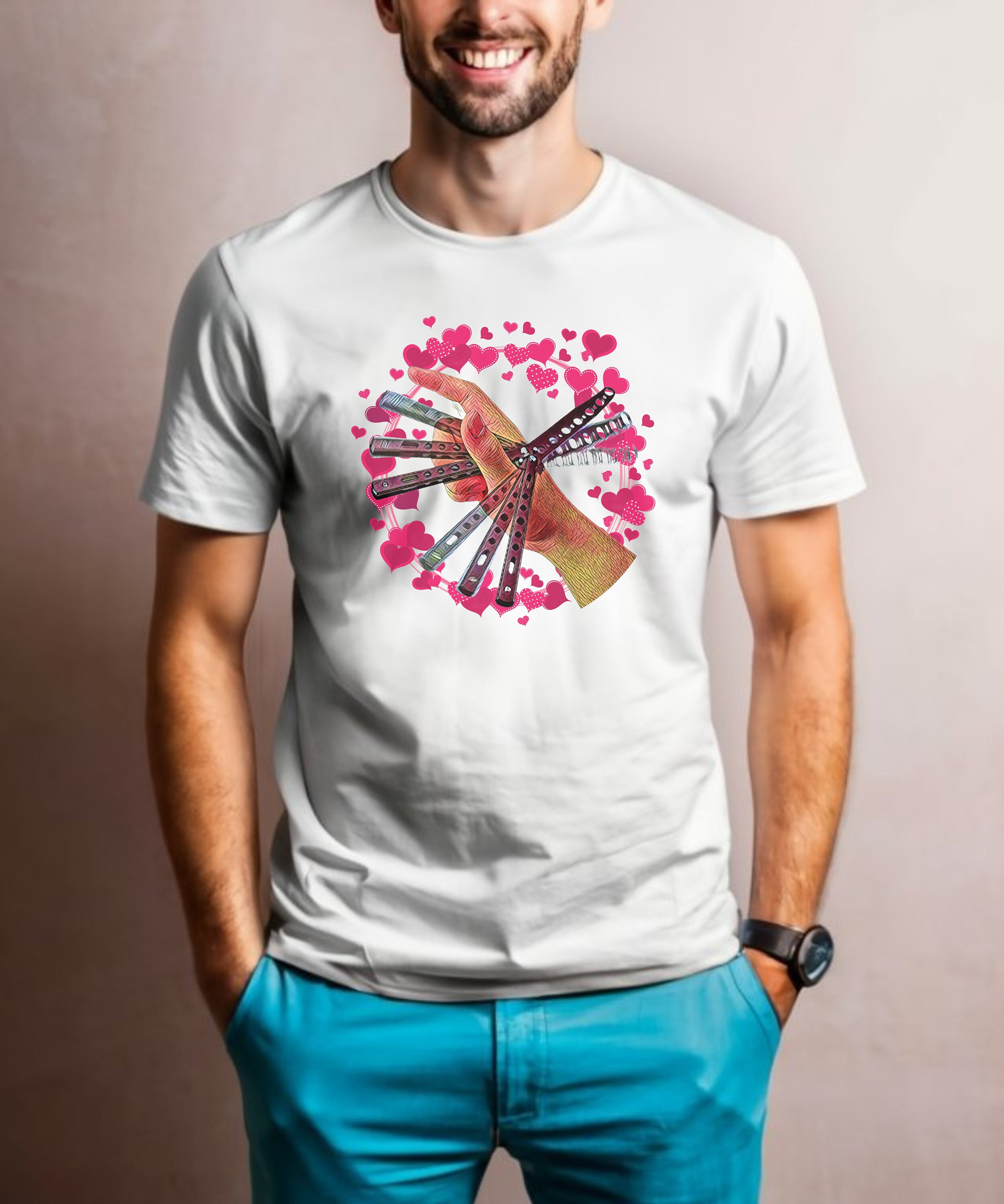 Balisong Trainer Valentine's Day Balisong Flipping Shirt Birthday ...