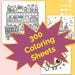 300 Cute Animal Coloring Pages for Kids. Fun Children Activity ...