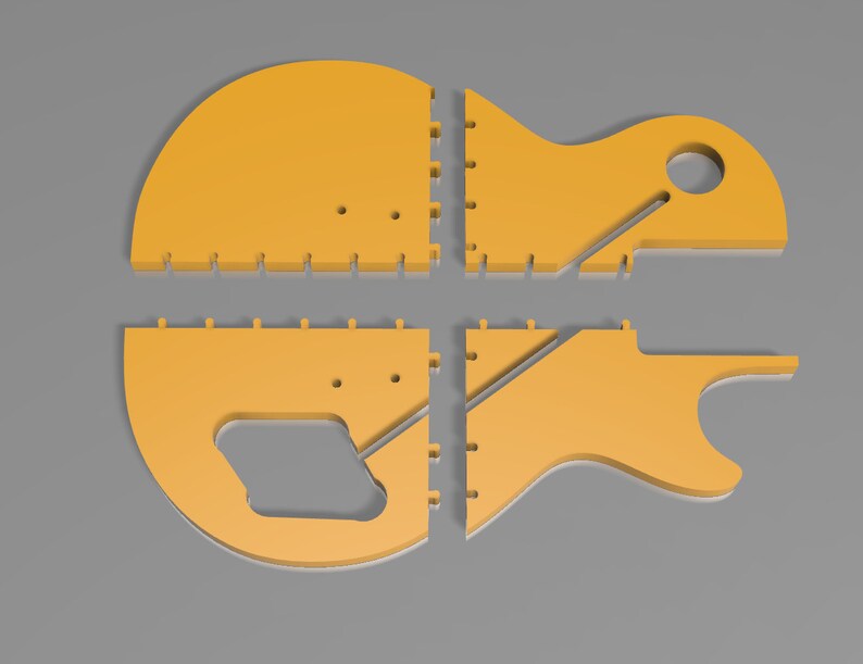 Les Paul Template STL Package - Etsy