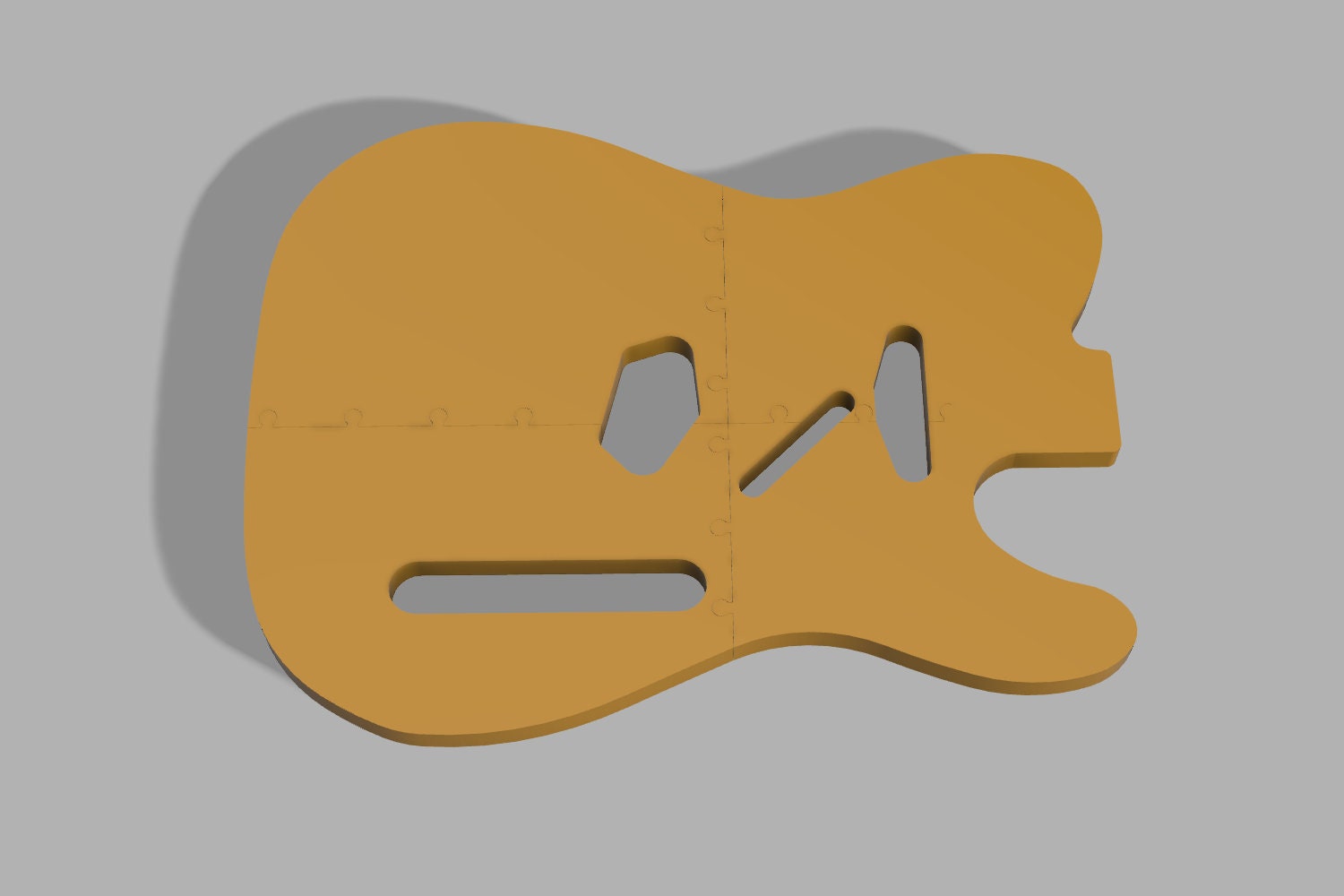 Telecaster Template 3D Printing Models - Etsy