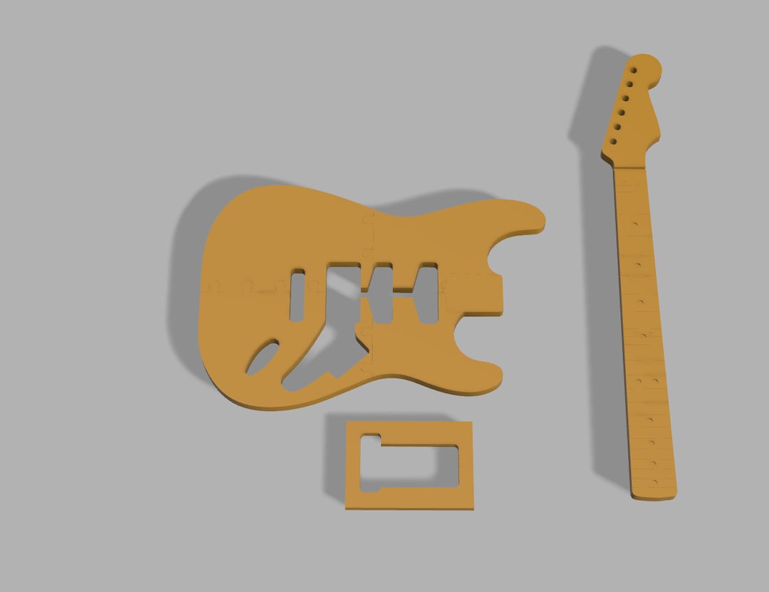 Stratocaster Router Template STL Files - Etsy UK