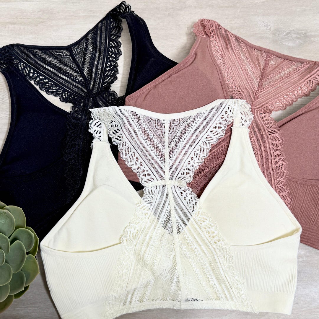 Amanda Comfy Racerback Boho Bralette - Etsy