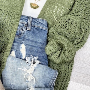 Crochet Bohemian Netted Cardigan Lightweight Comfy Oversize Cardigan - Etsy