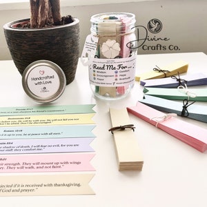 Color Coded Scripture Jar, Handmade Faith Based Gifts for Her - Etsy