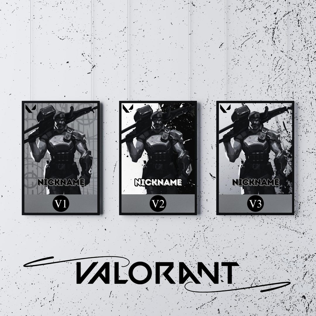 Brimstone, Custom and Personalized Valorant Agent Poster, Gaming Room ...