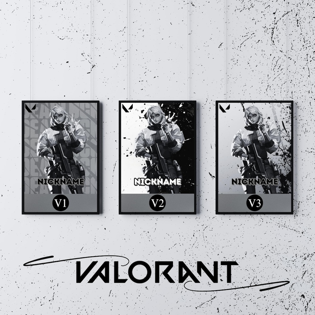 Deadlock, Custom and Personalized Valorant Agent Poster, Gaming Room ...