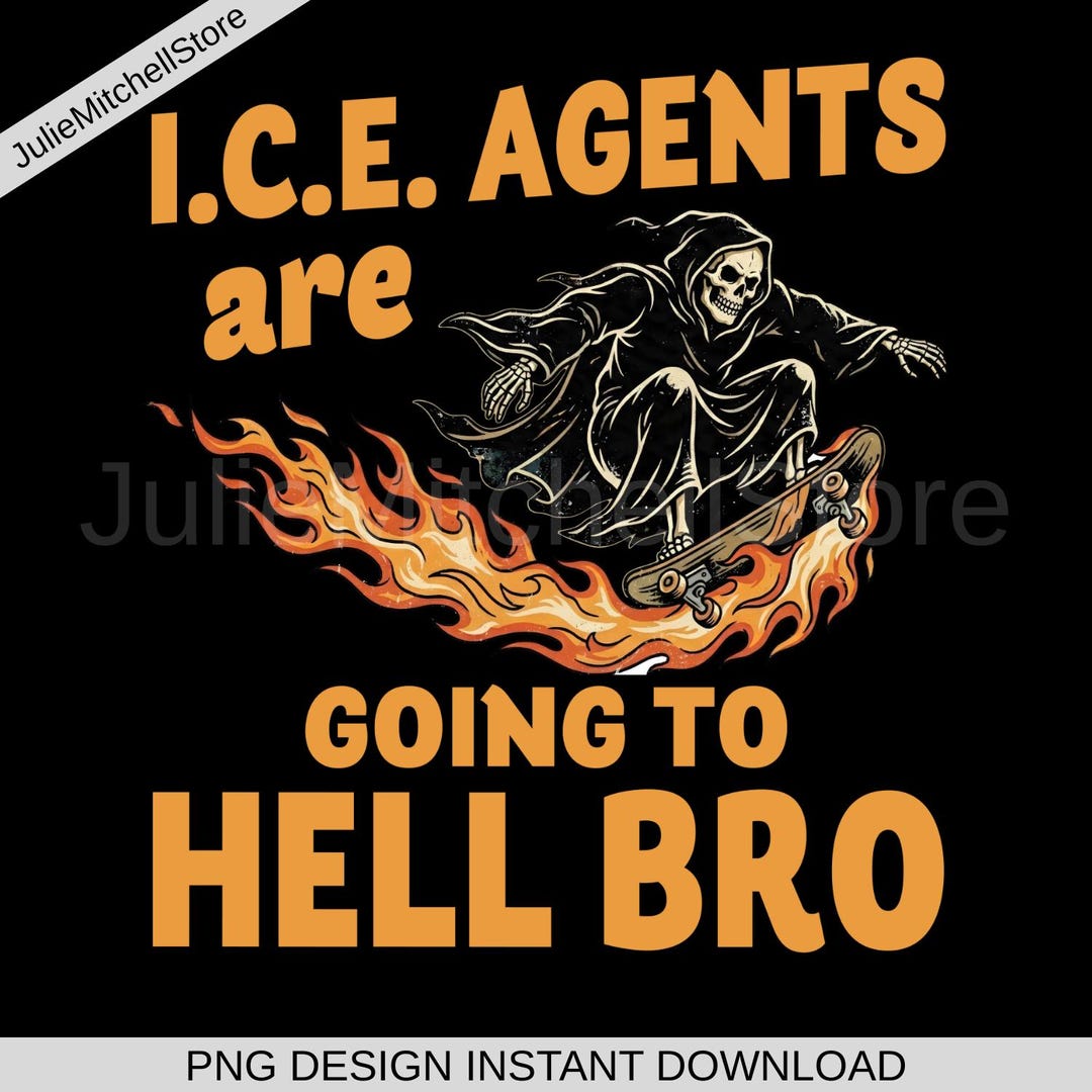 Funny Anti ICE Activist Skater Gift PNG, Abolish ICE, Social Justice ...