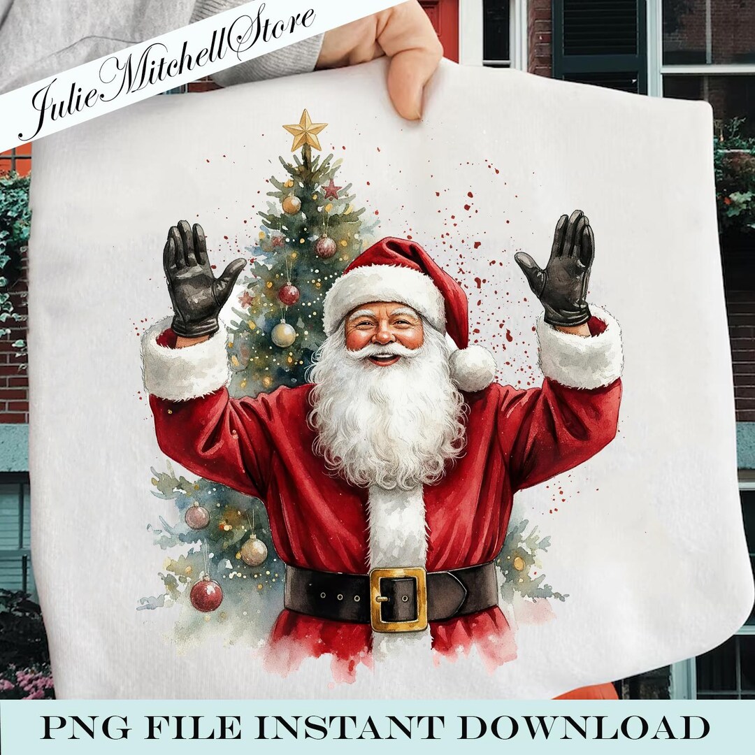 Vintage Christmas Santa Claus Png, Christmas Vintage Clipart, Christmas ...