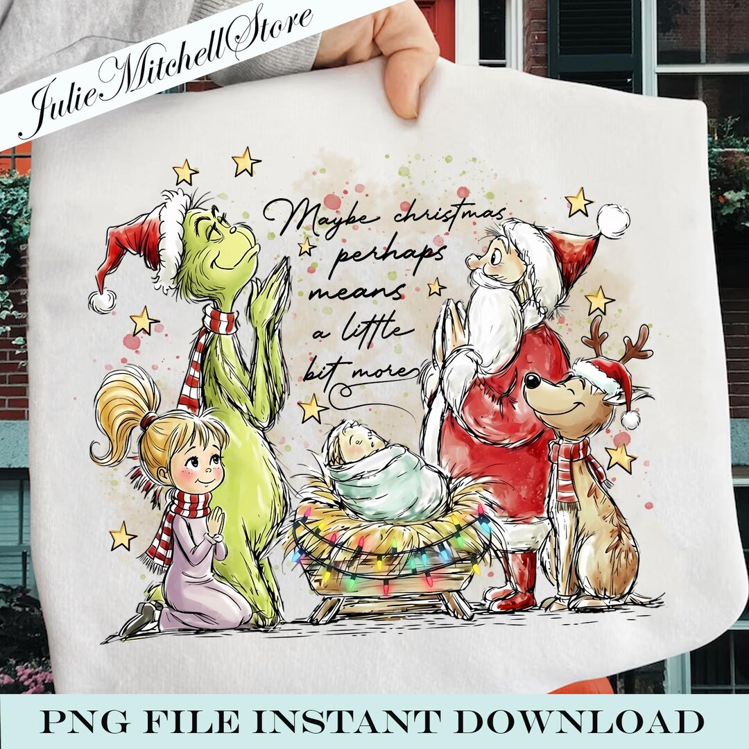 Christmas Jesus Christian Grinch Png, Christian Green Christmas PNG ...