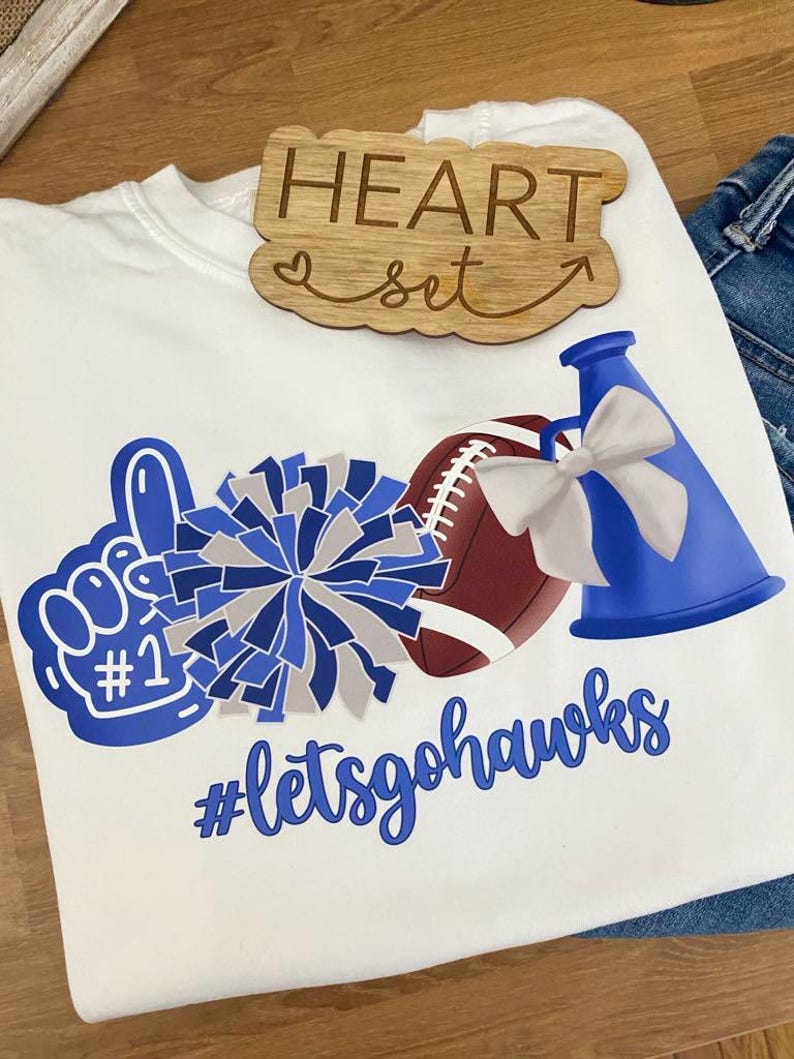 Custom Cheer Spirit Shirt | Football Mom Shirt | Fan Tee | Game Day ...
