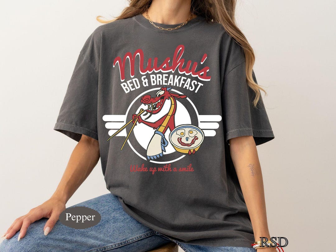 Disney Mulan Mushu Shirt, Mushu's Bed and Breakfast Poster Sweatshirt ...