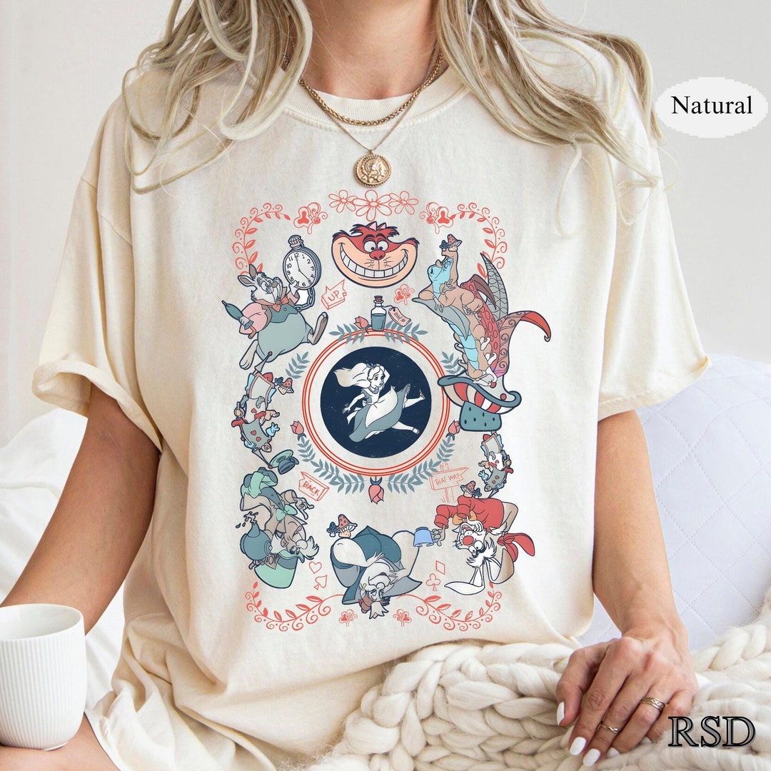Vintage Alice in Wonderland Card Shirt, Disney Princess Alice Shirt ...