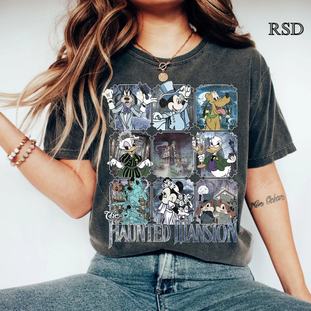 Retro Disney Halloween Haunted Mansion Png, Mickey and Friends ...