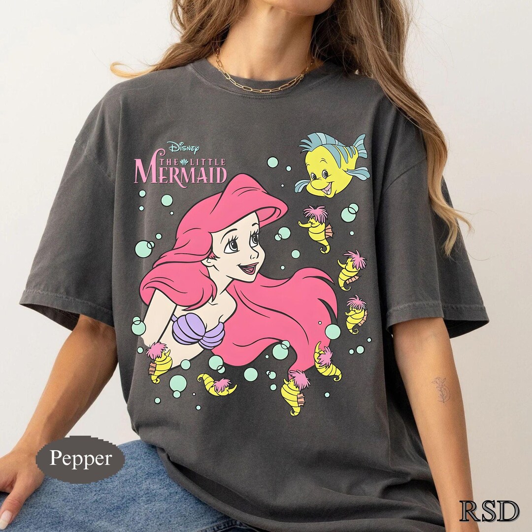 Disney Ariel Little Mermaid Shirt, Ariel Mermaid Shirt, Disney Princess ...
