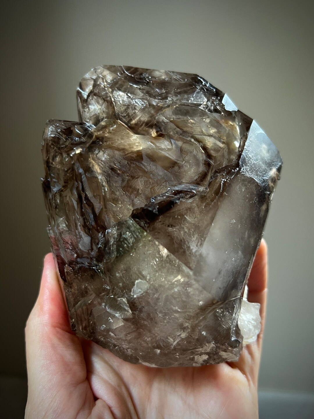 Elestial Quartz Crystal Skeletal Quartz Natural Smoky Quartz Brazil ...