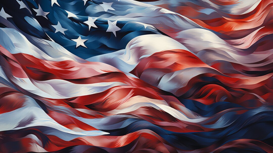 Waves of Freedom - Stylized American Flag Digital Artwork.jpg - Etsy