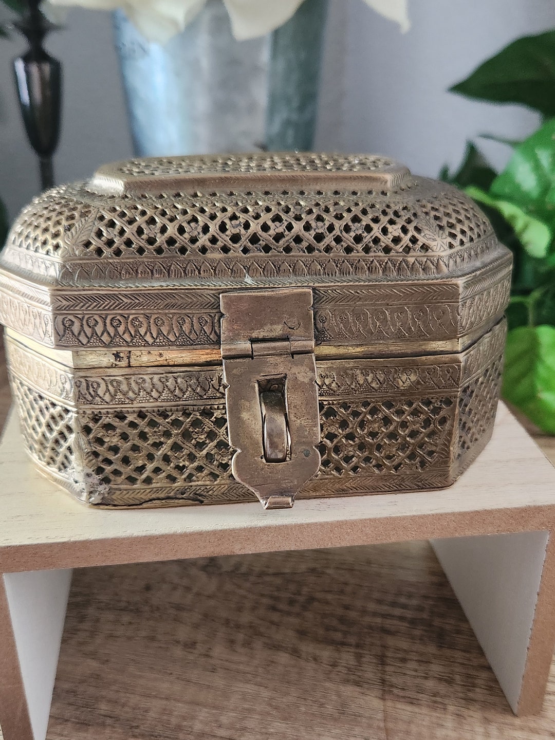 Solid Brass Jewelry Box - Etsy