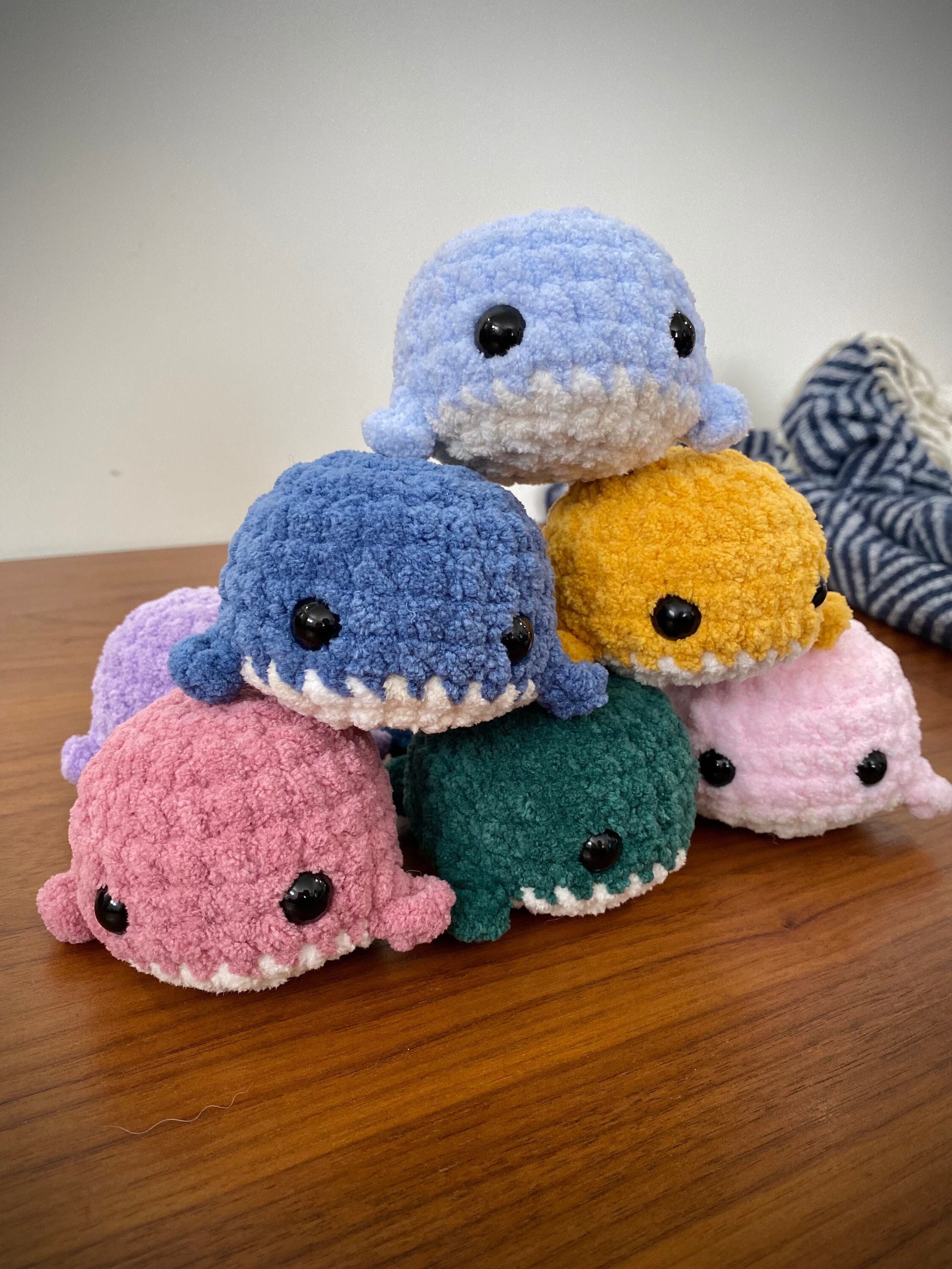 Crochet Mini Whale Stuffed Plush - Etsy